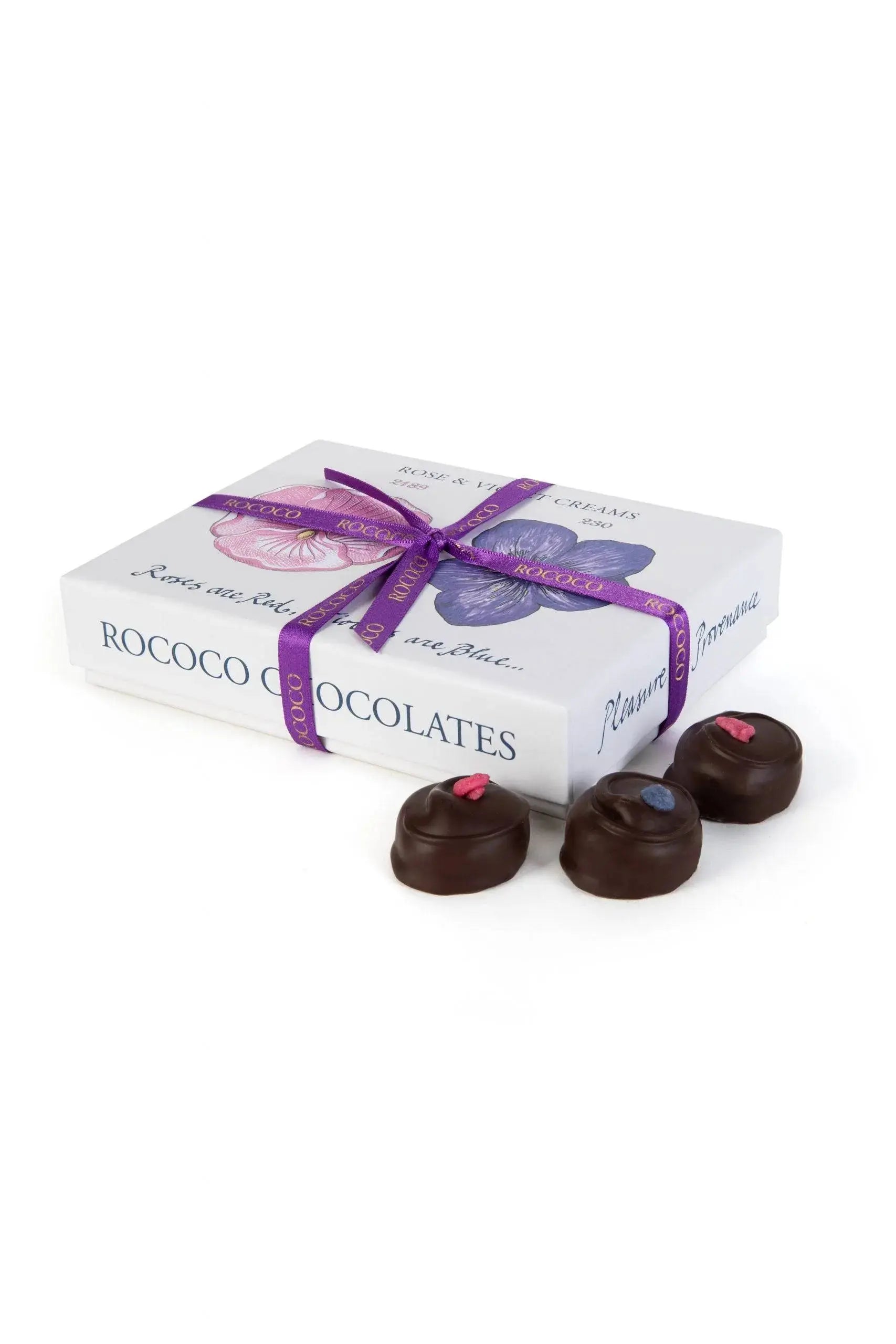Rose & Violet Creams | Violet Chocolate | Rose Chocolates